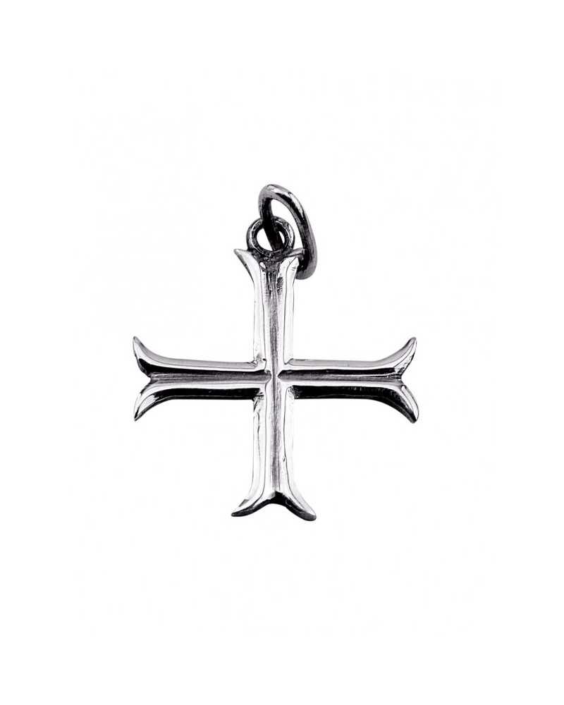 Pendentif croix templiers argent | Bijoux médiéval | l or du temple